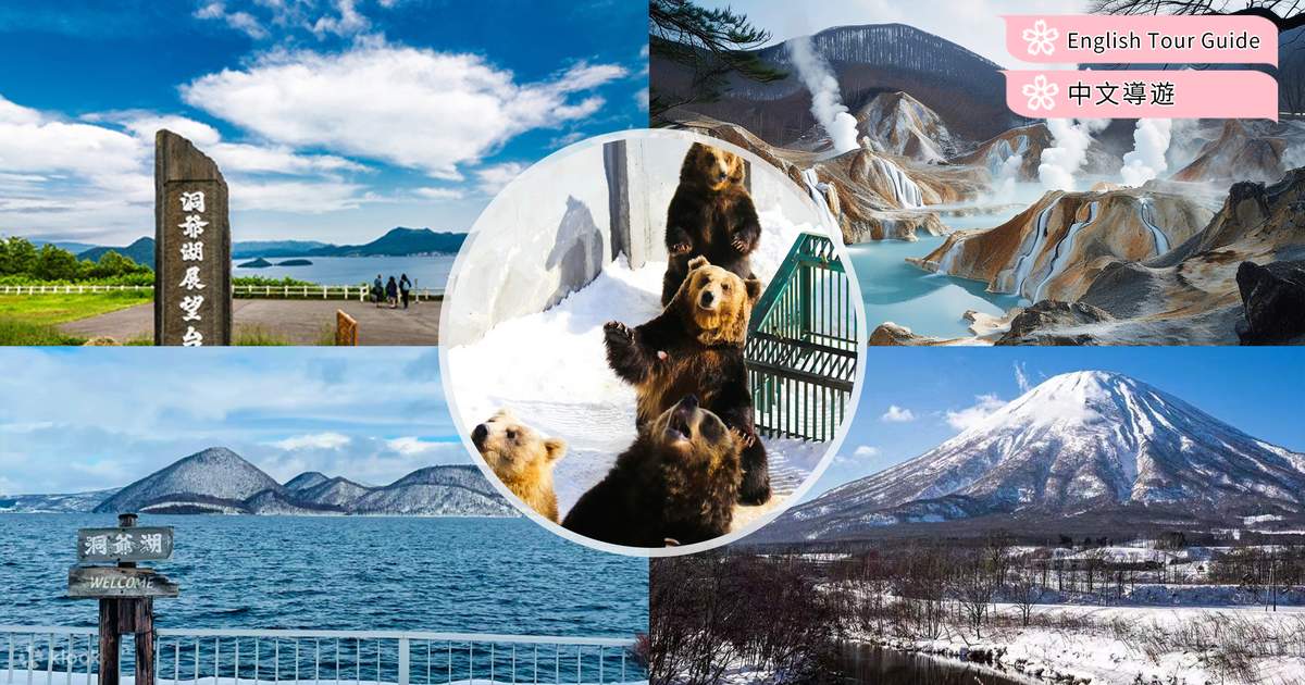 [Hokkaido Noboribetsu Toyako] Toyako & Noboribetsu Jigokudani & Showa Shinzan Bear Ranch or ...